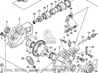 Suzuki LT-A500F VINSON 4WD 2002 (K2) USA (E03) LTA500F LT A500F parts ...