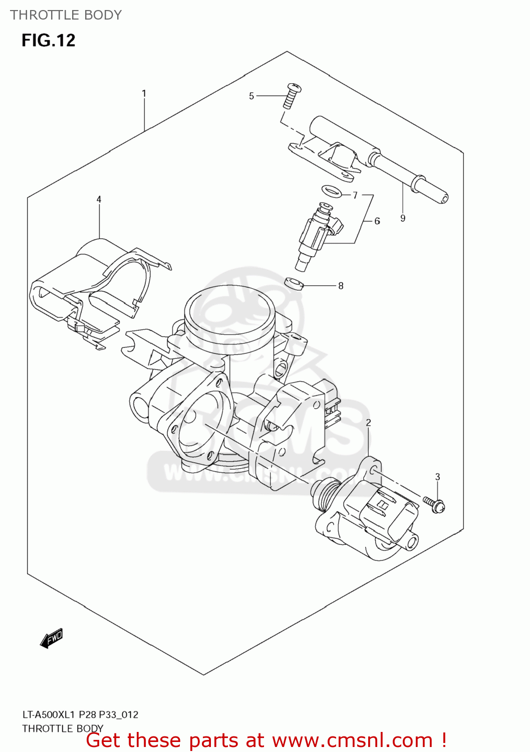 Suzuki LT-A500X KING QUAD 2011 (L1) USA (E03) KINGQUAD KING-QUAD ...