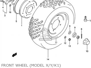 Suzuki LT-F300F KING QUAD 2WD 2000 (Y) USA (E03) KINGQUAD KING-QUAD ...