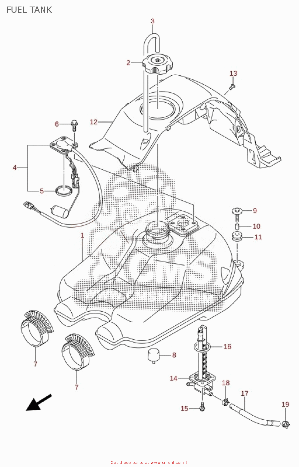 Suzuki LT-F400F KINGQUAD FSi 4X4 2020 FUEL TANK - buy original FUEL ...