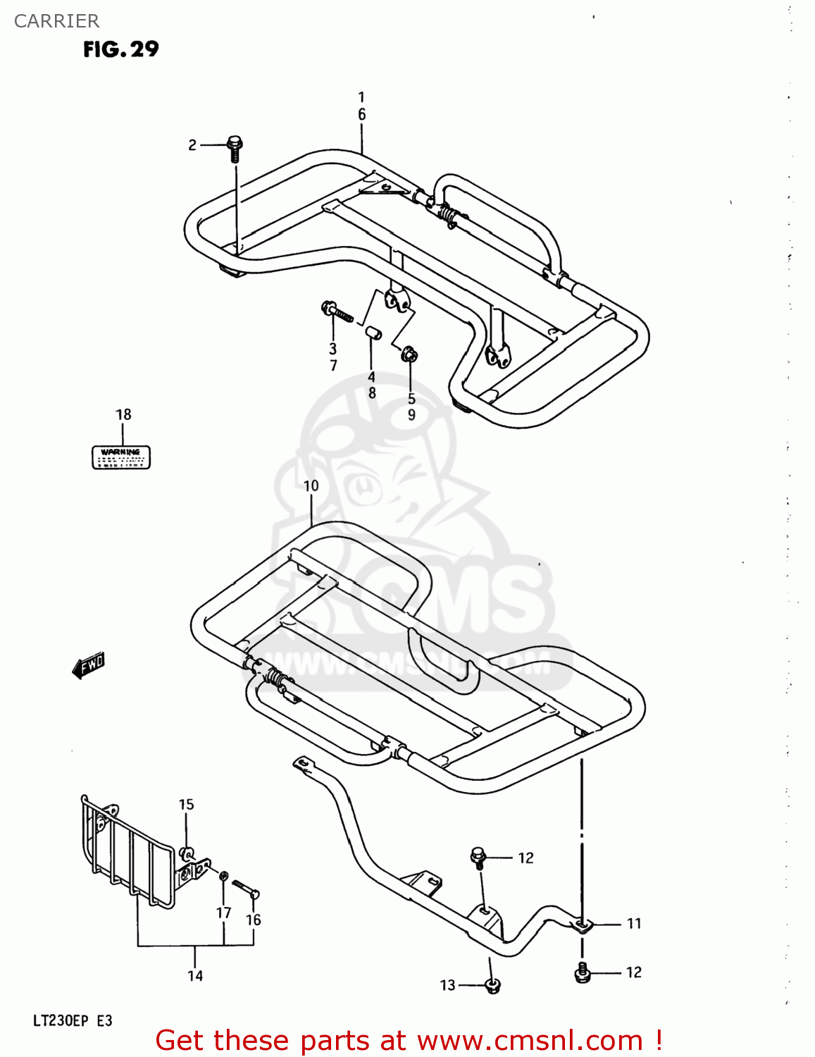 Suzuki LT230E QUAD RUNNER 1987 (H) USA (E03) QUADRUNNER QUAD-RUNNER ...