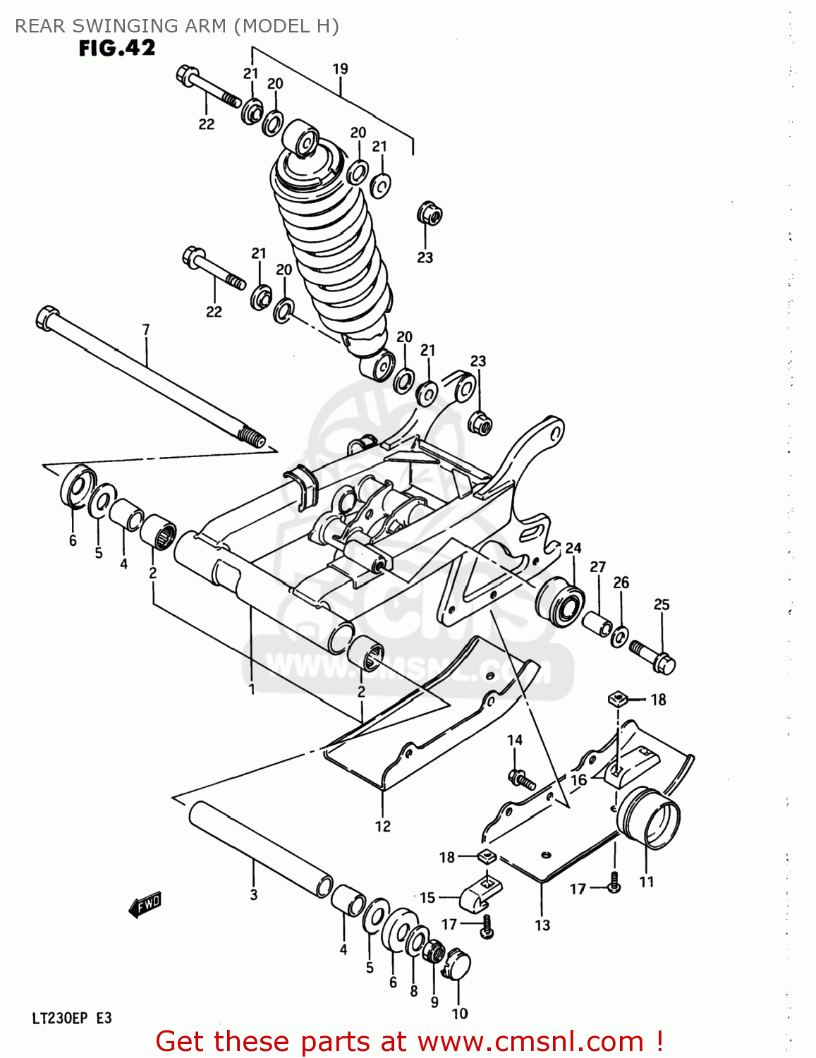 Suzuki LT230E QUAD RUNNER 1987 (H) USA (E03) QUADRUNNER QUAD-RUNNER ...