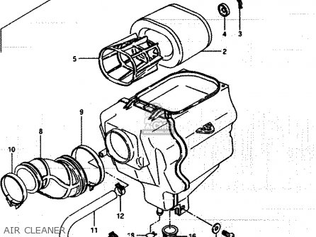 Suzuki LT250EF 1985 (F2) parts lists and schematics