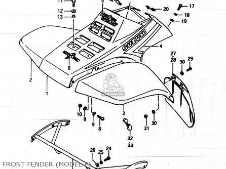 Suzuki LT250EF 1985 (F2) parts lists and schematics
