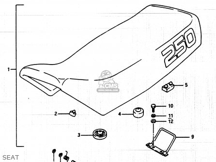 Suzuki LT250EF 1985 (F2) parts lists and schematics
