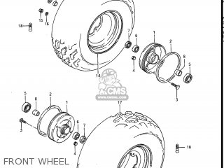 Suzuki LT300E QUAD RUNNER 1987 (H) USA (E03) QUADRUNNER QUAD-RUNNER ...