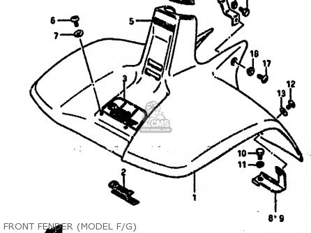 Suzuki LT50 1984 (E) parts lists and schematics