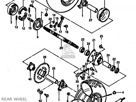 Suzuki LT50 1985 (F) parts lists and schematics