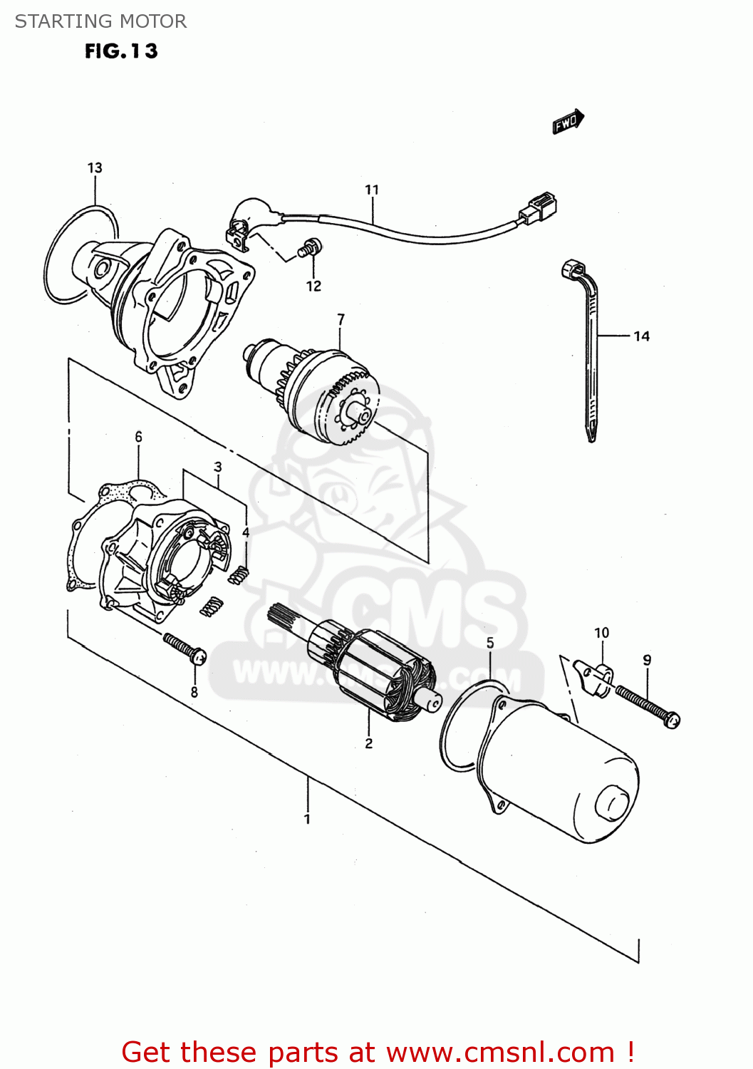 Suzuki LT80 1987 (H) USA (E03) parts lists and schematics