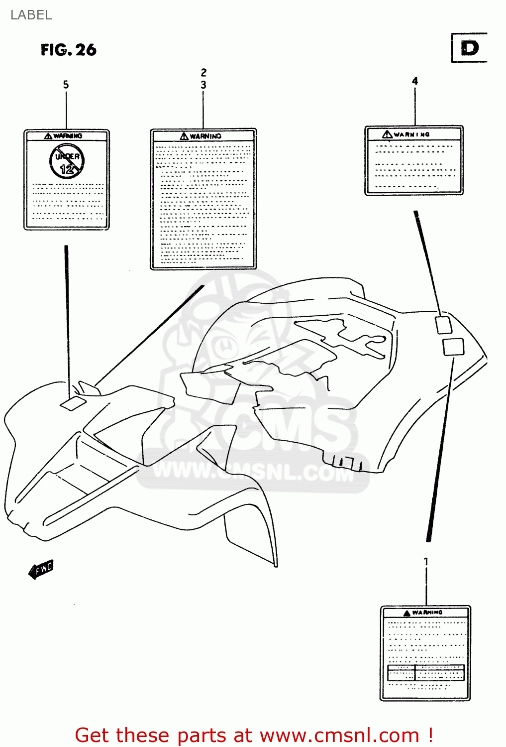 Suzuki LT80 1997 (V) parts lists and schematics