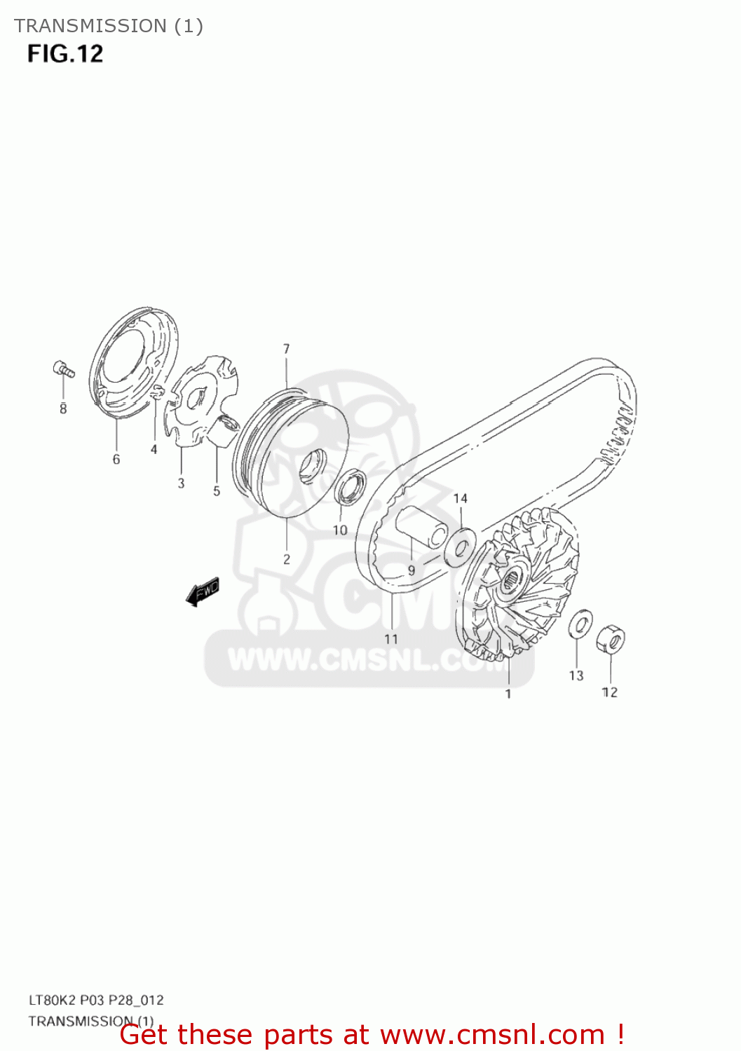 Suzuki LT80 QUAD SPORT 2002 (K2) USA (E03) QUADSPORT QUAD-SPORT ...