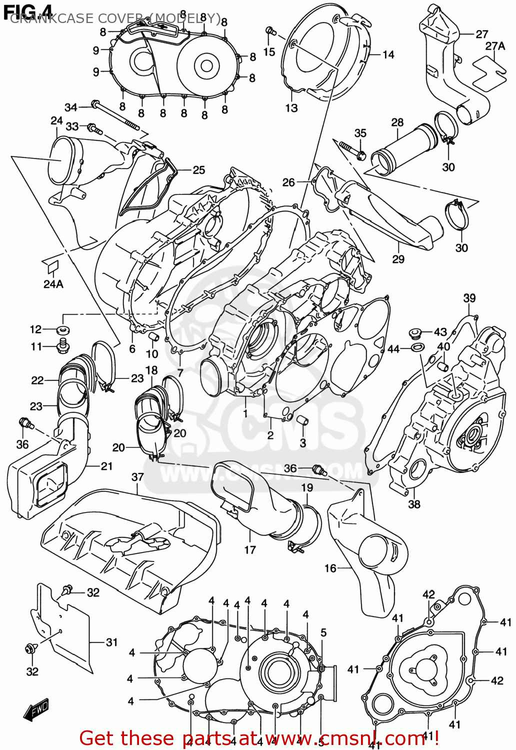Suzuki LT-A500F QUAD MASTER 2001 (K1) USA (E03) QUADMASTER QUAD-MASTER ...