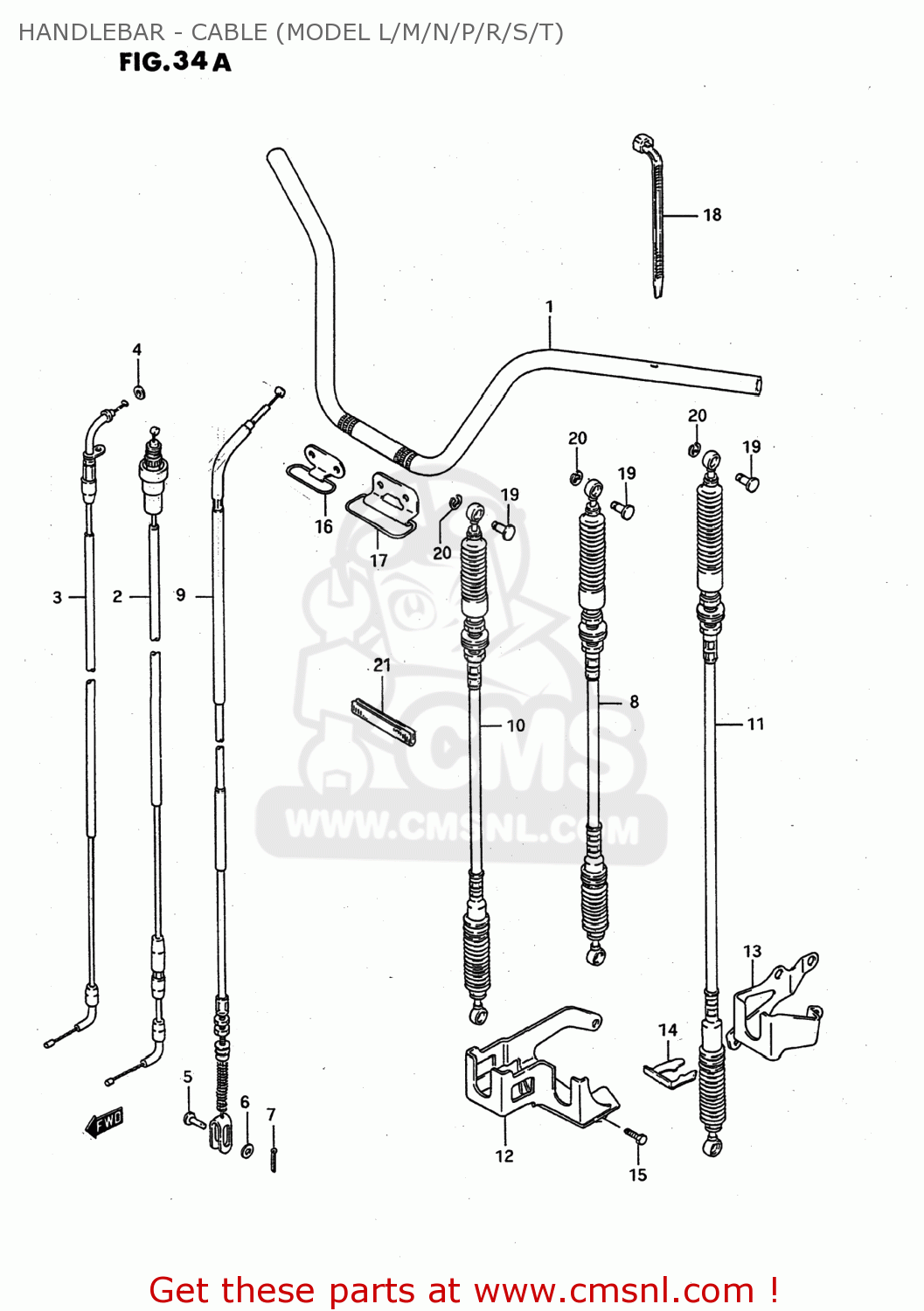 Suzuki LT-F250 QUAD RUNNER 1994 (R) USA (E03) QUADRUNNER QUAD-RUNNER ...
