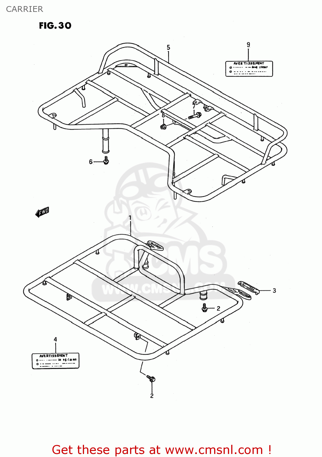 Suzuki LT-F250 QUAD RUNNER 1995 (S) USA (E03) QUADRUNNER QUAD-RUNNER ...