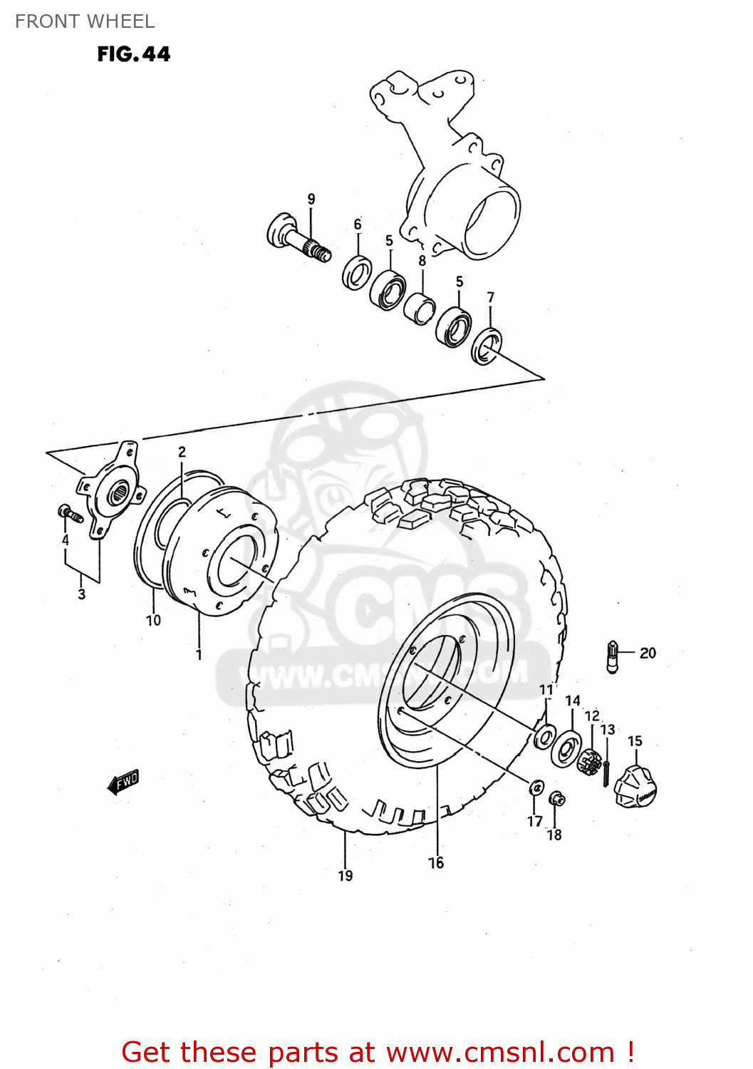 Suzuki LT-F250 QUAD RUNNER 1995 (S) USA (E03) QUADRUNNER QUAD-RUNNER ...