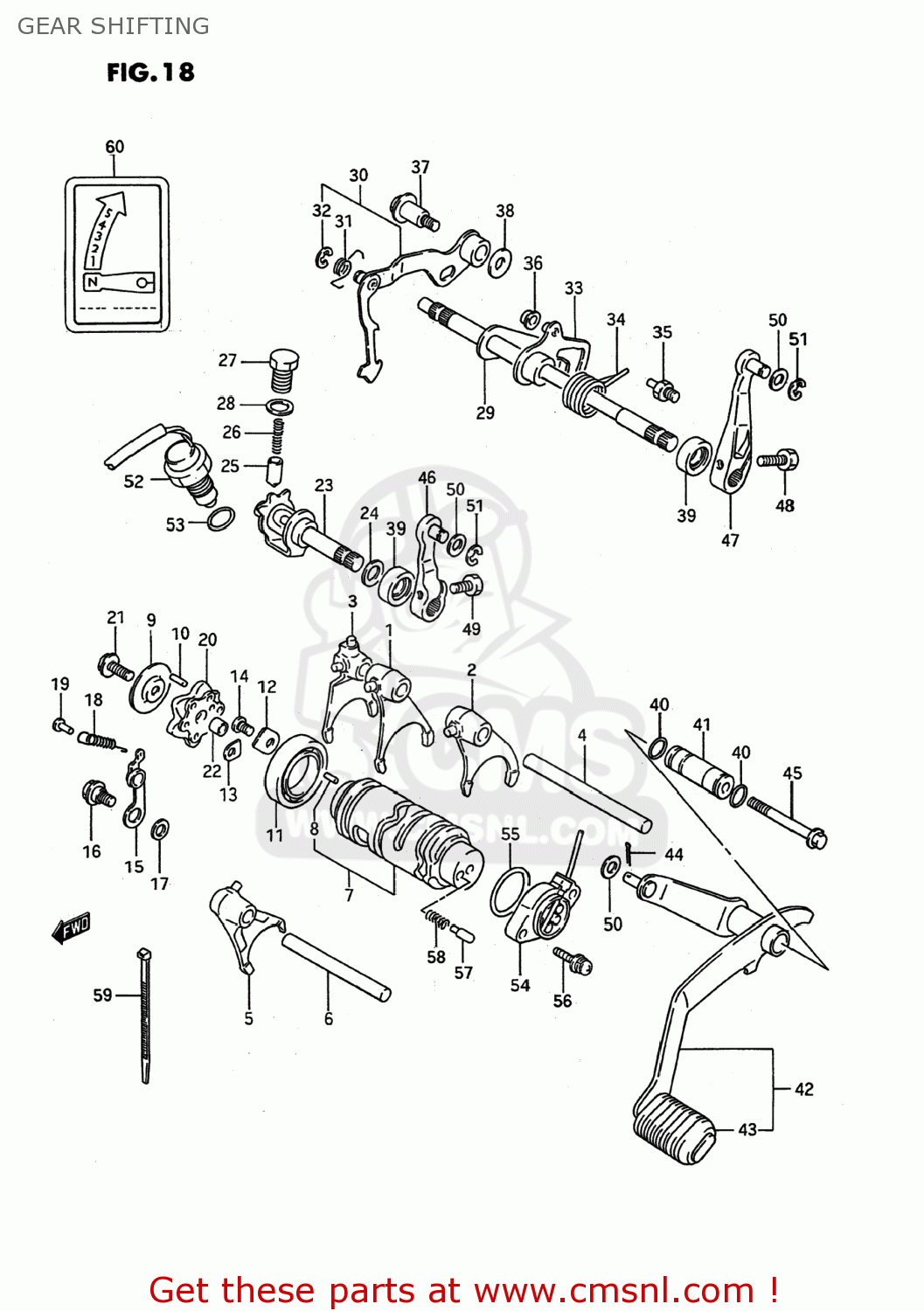 Suzuki LT-F250 QUAD RUNNER 1995 (S) USA (E03) QUADRUNNER QUAD-RUNNER ...