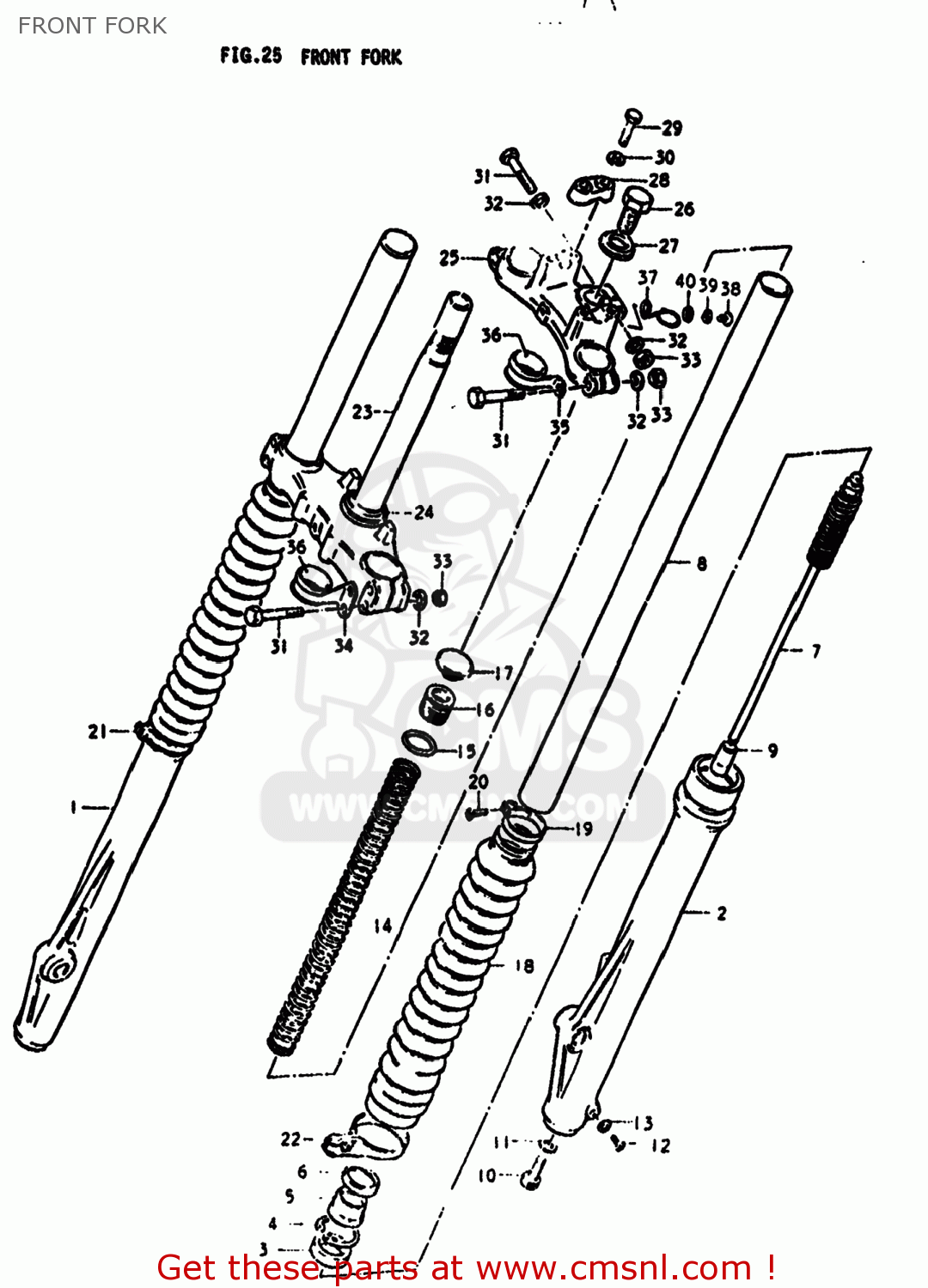 Suzuki PE175 1978 (C) USA (E03) parts lists and schematics