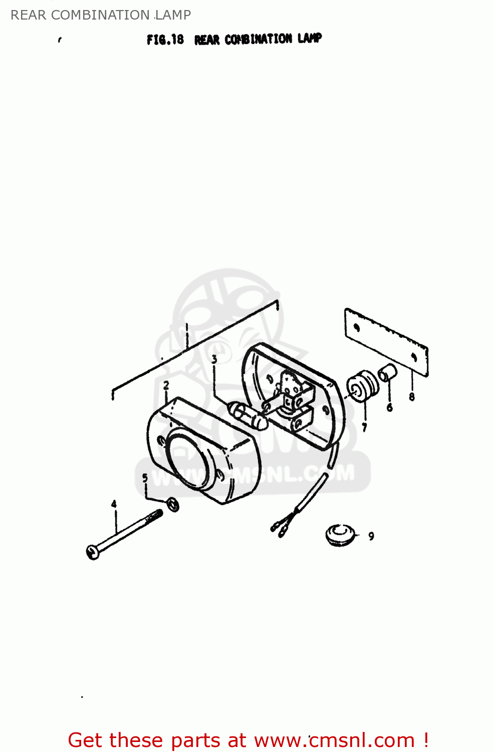 Suzuki PE175 1978 (C) USA (E03) parts lists and schematics