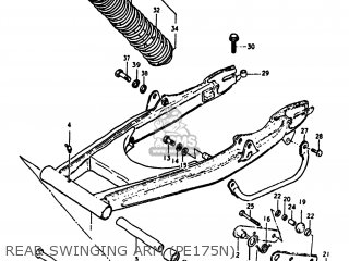 Suzuki PE175 1979 (N) USA (E03) parts lists and schematics