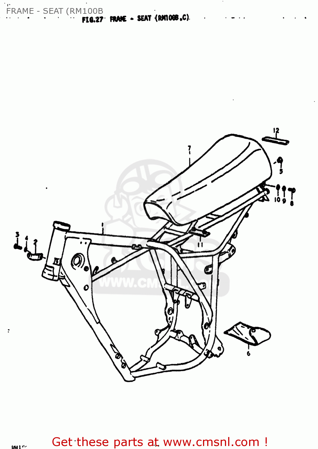 Suzuki RM100 1978 (C) USA (E03) parts lists and schematics