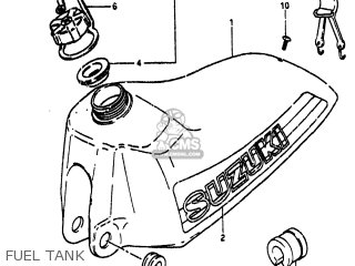 Suzuki RM250 1981 (X) USA (E03) parts lists and schematics