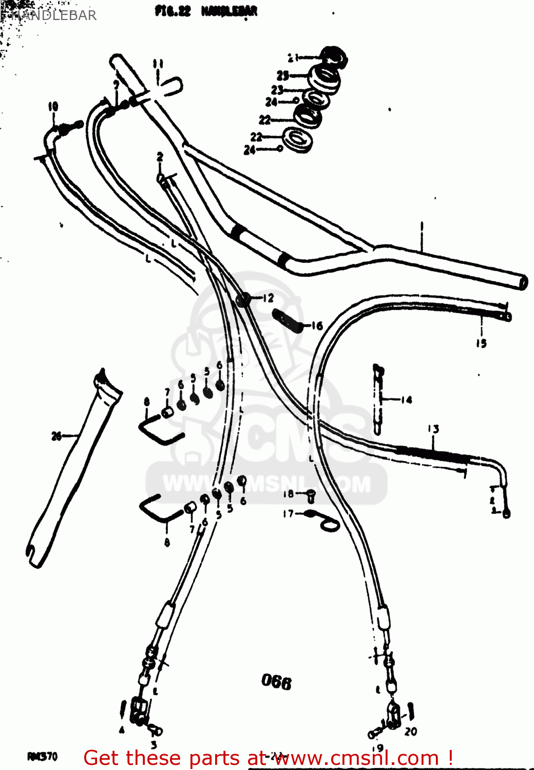 Suzuki RM370 1976 (A) USA (E03) parts lists and schematics