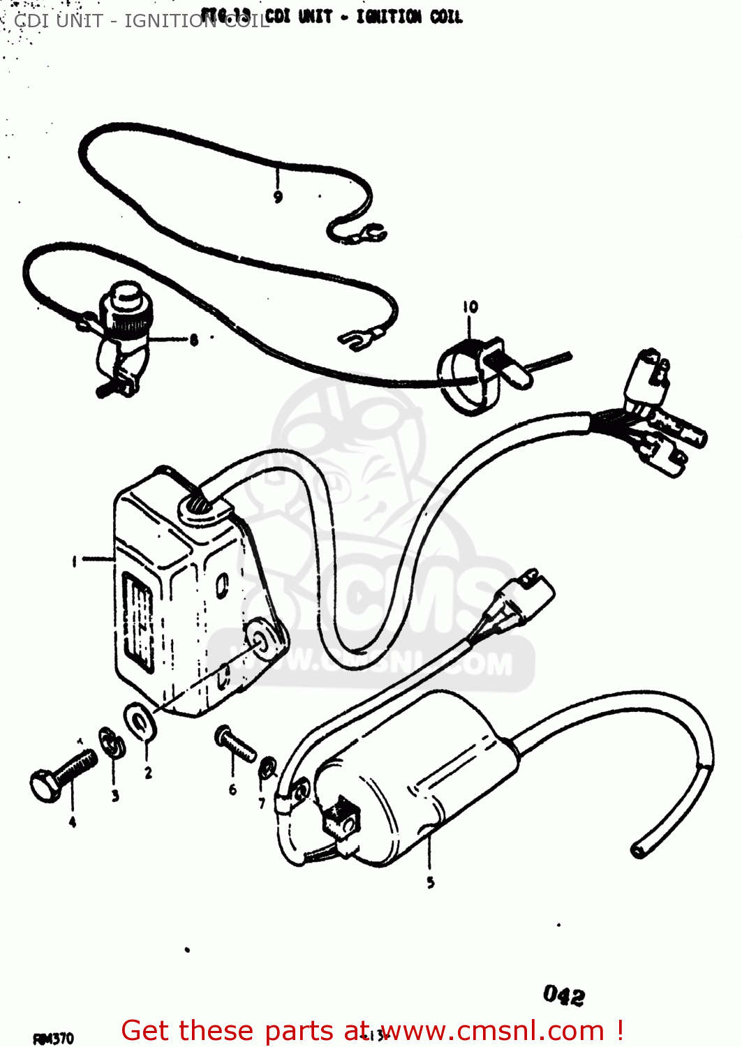 Suzuki Suzuki RM370 1977 (B) USA (E03) parts lists and schematics
