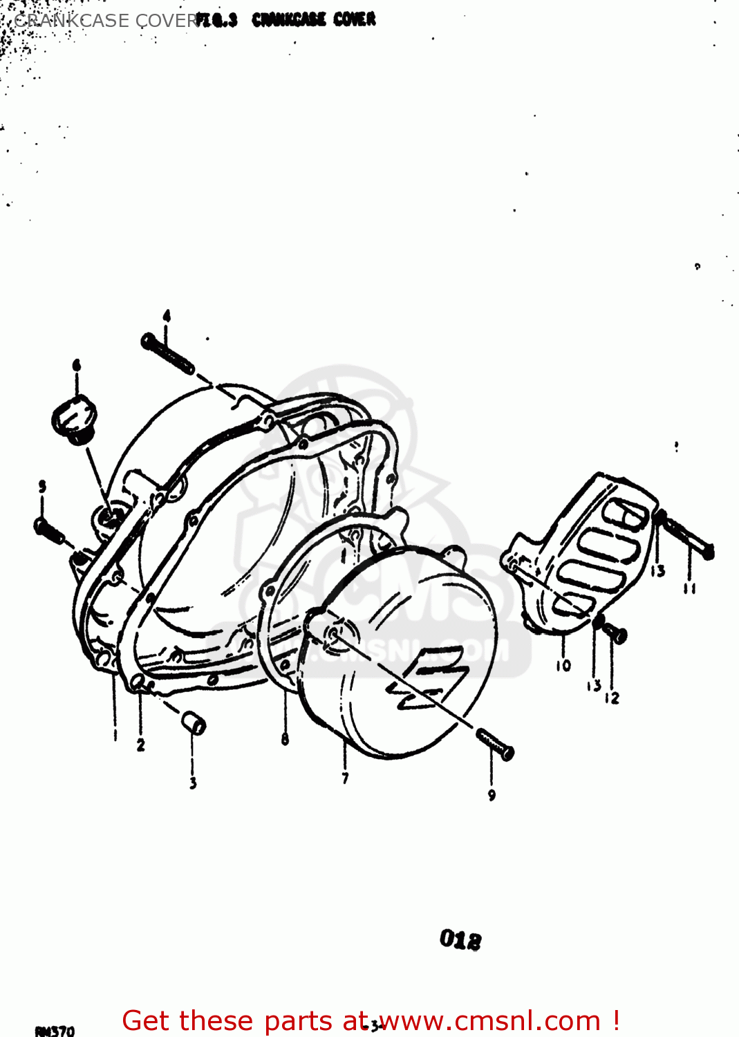 Suzuki Suzuki RM370 1977 (B) USA (E03) parts lists and schematics