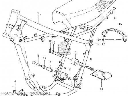 Suzuki RM465 1981 (X) parts lists and schematics