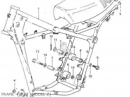 Suzuki RM465 1981 (X) parts lists and schematics