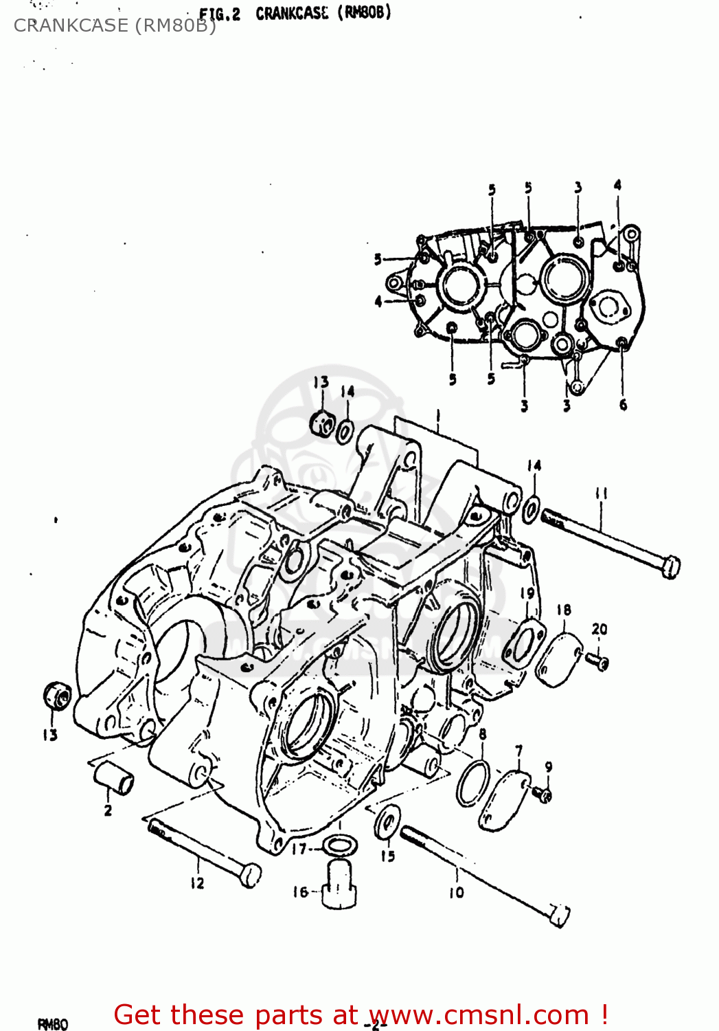 Suzuki RM80 1978 (C) USA (E03) parts lists and schematics