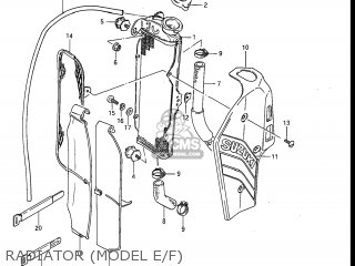 Suzuki RM80 1983 (D) USA (E03) parts lists and schematics