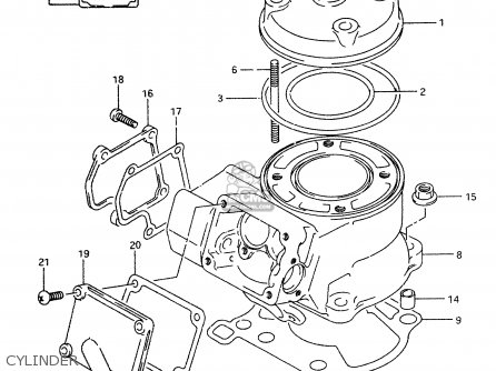 Suzuki RM80 1996 (T) parts lists and schematics