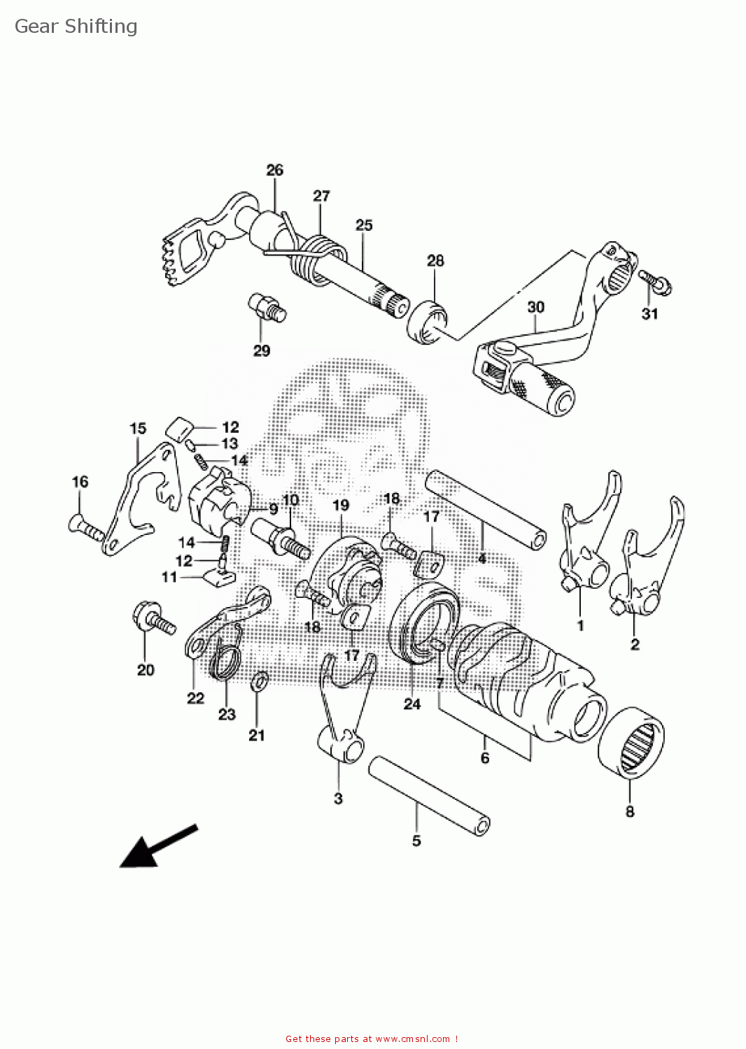 Suzuki RM85 (LW) 2017 Gear Shifting - buy original Gear Shifting spares ...
