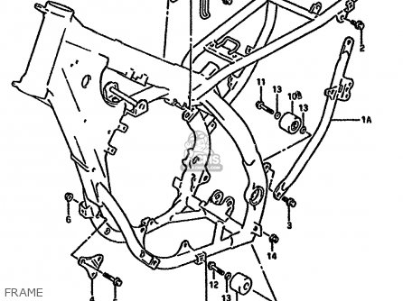 Suzuki RMX250R 1994 (R) GENERAL (E01) parts lists and schematics