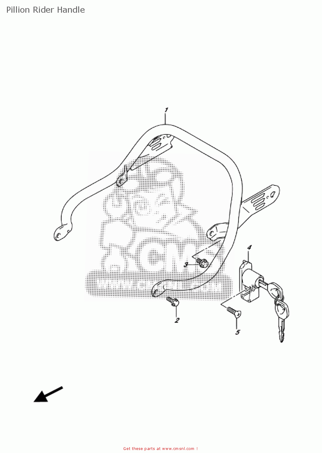 Suzuki RV200 2016 Pillion Rider Handle - buy original Pillion Rider ...