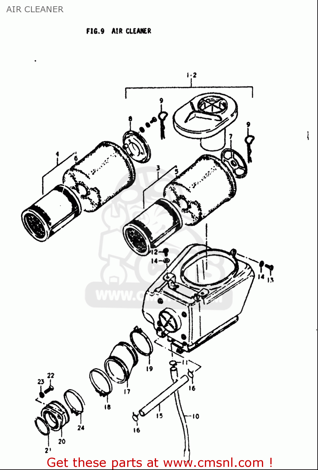 Suzuki SP370 1978 1979 (C) (N) USA (E03) parts lists and schematics