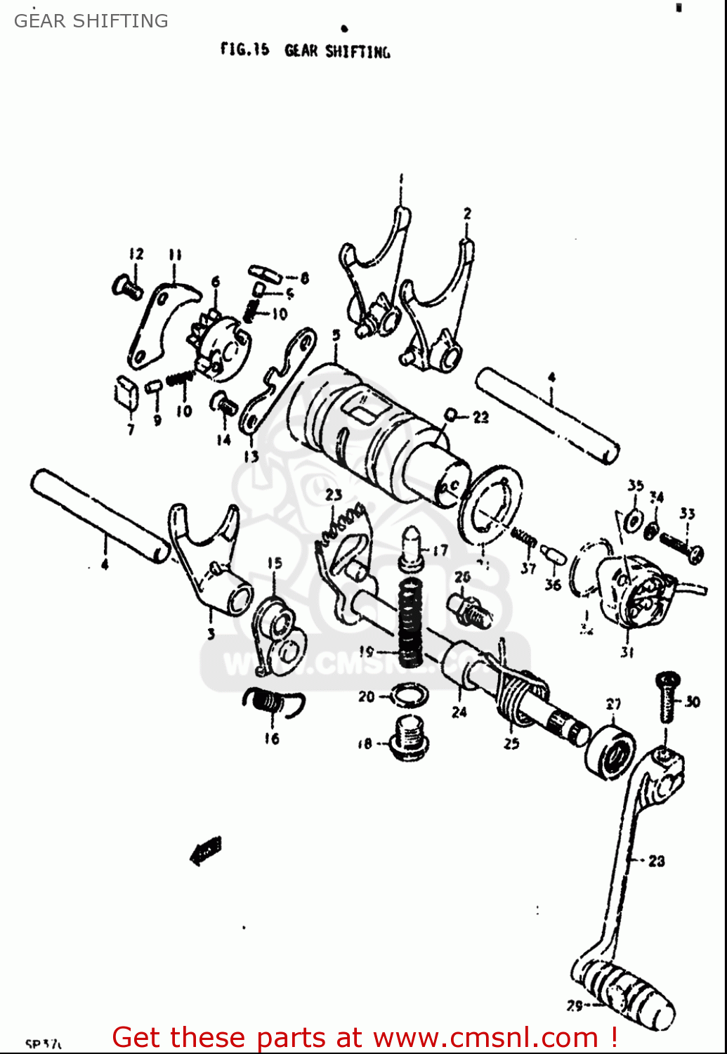 Suzuki SP370 1978 1979 (C) (N) USA (E03) parts lists and schematics