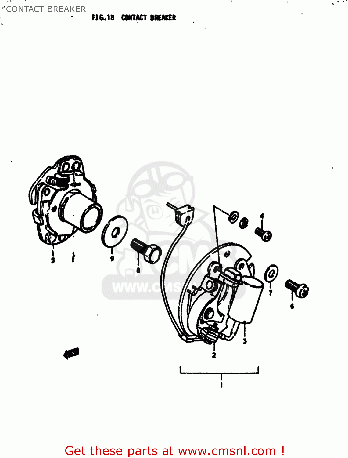 Suzuki Suzuki SP370 1979 (N) USA (E03) parts lists and schematics