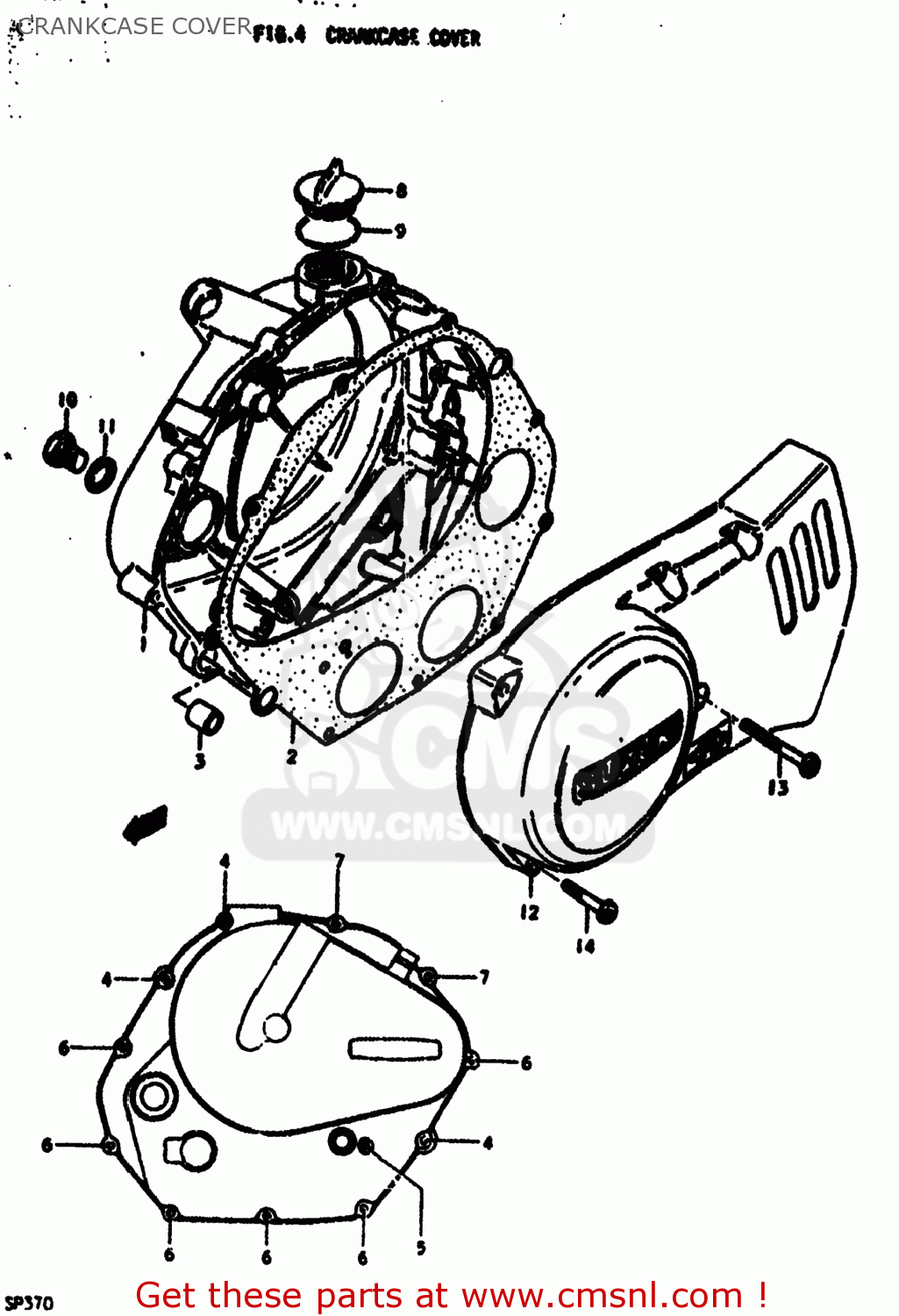 Suzuki Suzuki SP370 1979 (N) USA (E03) parts lists and schematics