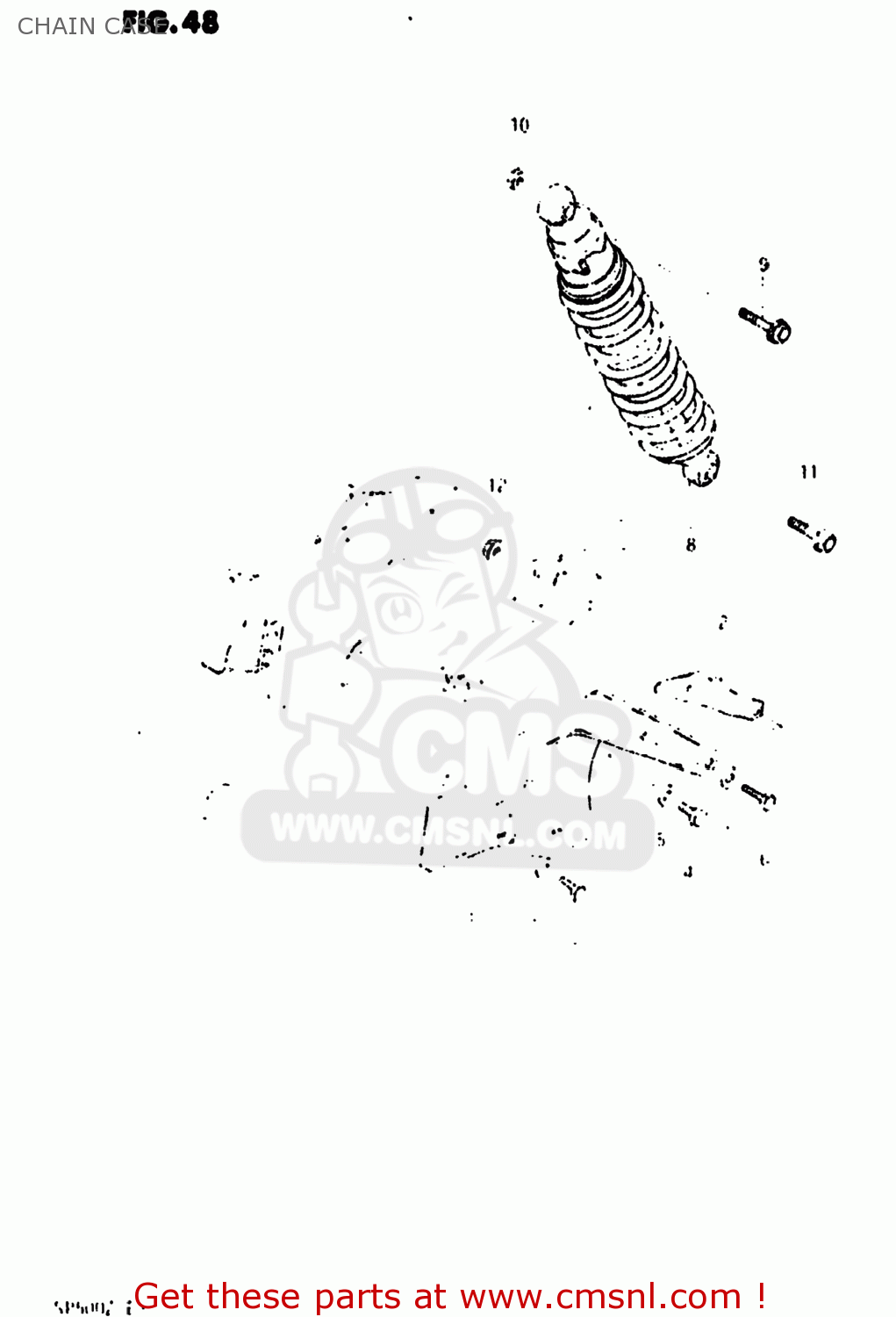 Suzuki SP500 1981 (X) USA (E03) parts lists and schematics