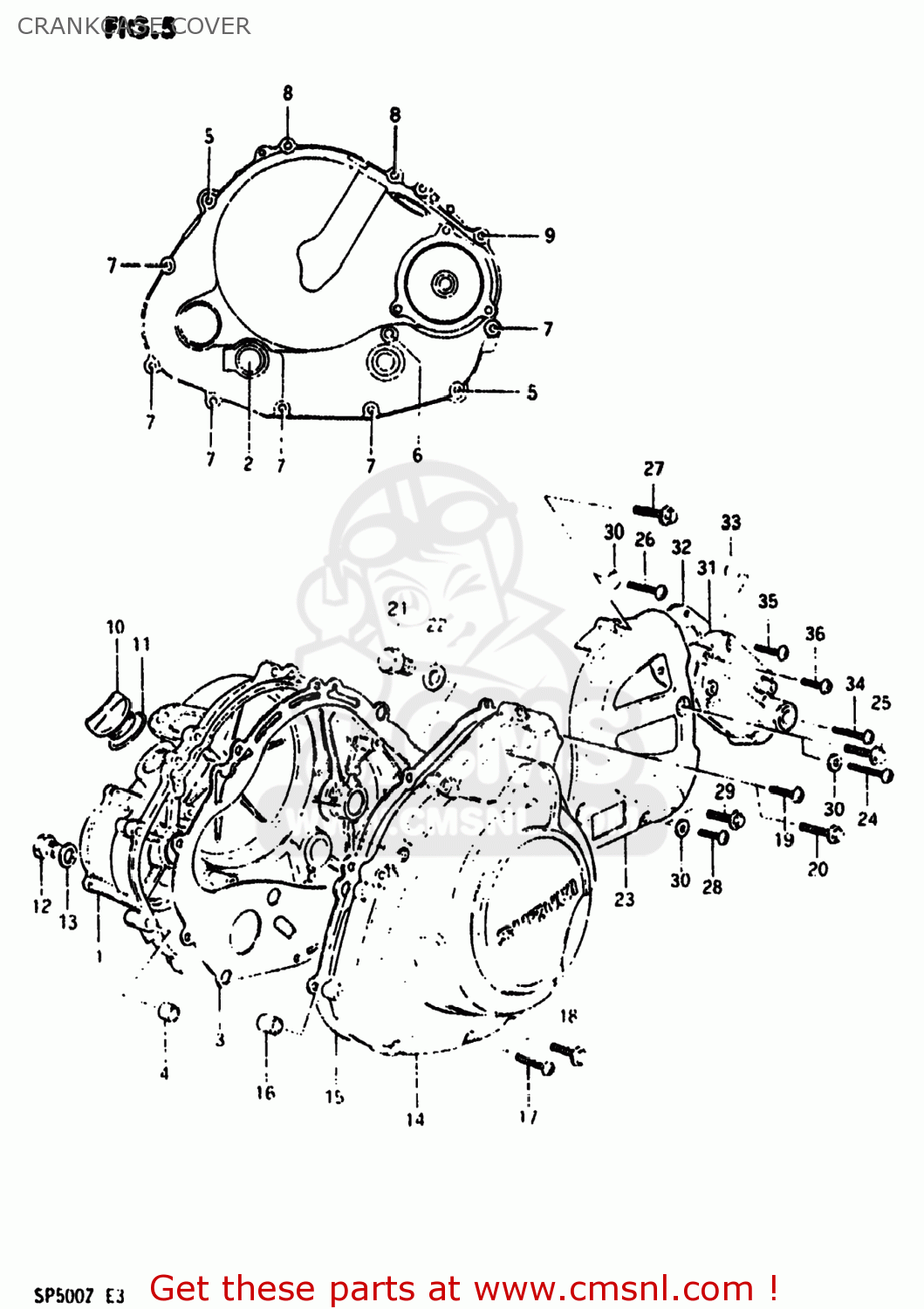 Suzuki SP500 1982 (Z) USA (E03) parts lists and schematics
