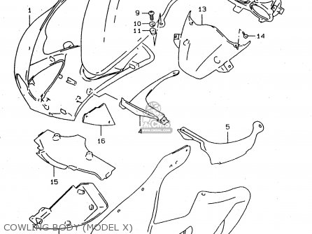 Suzuki Suzuki TL1000S 2000 (Y) parts lists and schematics