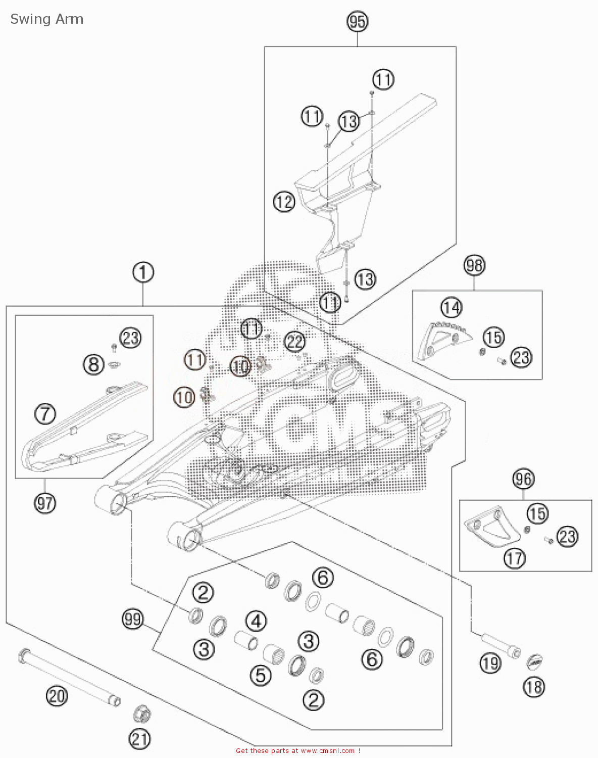 60004037244: Swingarm Bolt Cpl. Ktm - buy the 60004037244 at CMSNL