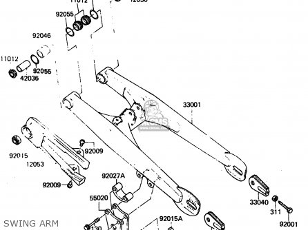 330011206: Arm-comp-swing Kawasaki - buy the 33001-1206 at CMSNL