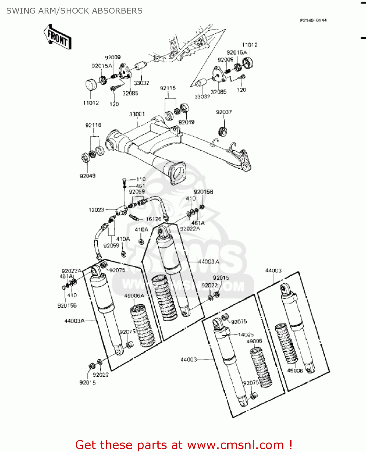 330011102: Arm-comp-swing Kawasaki - buy the 33001-1102 at CMSNL