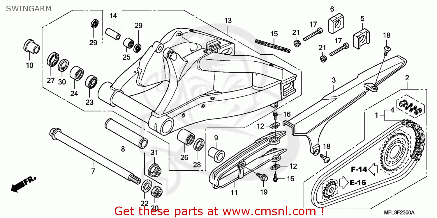 06406MFL600: Chain Kit,drive ( Honda - buy the 06406-MFL-600 at CMSNL