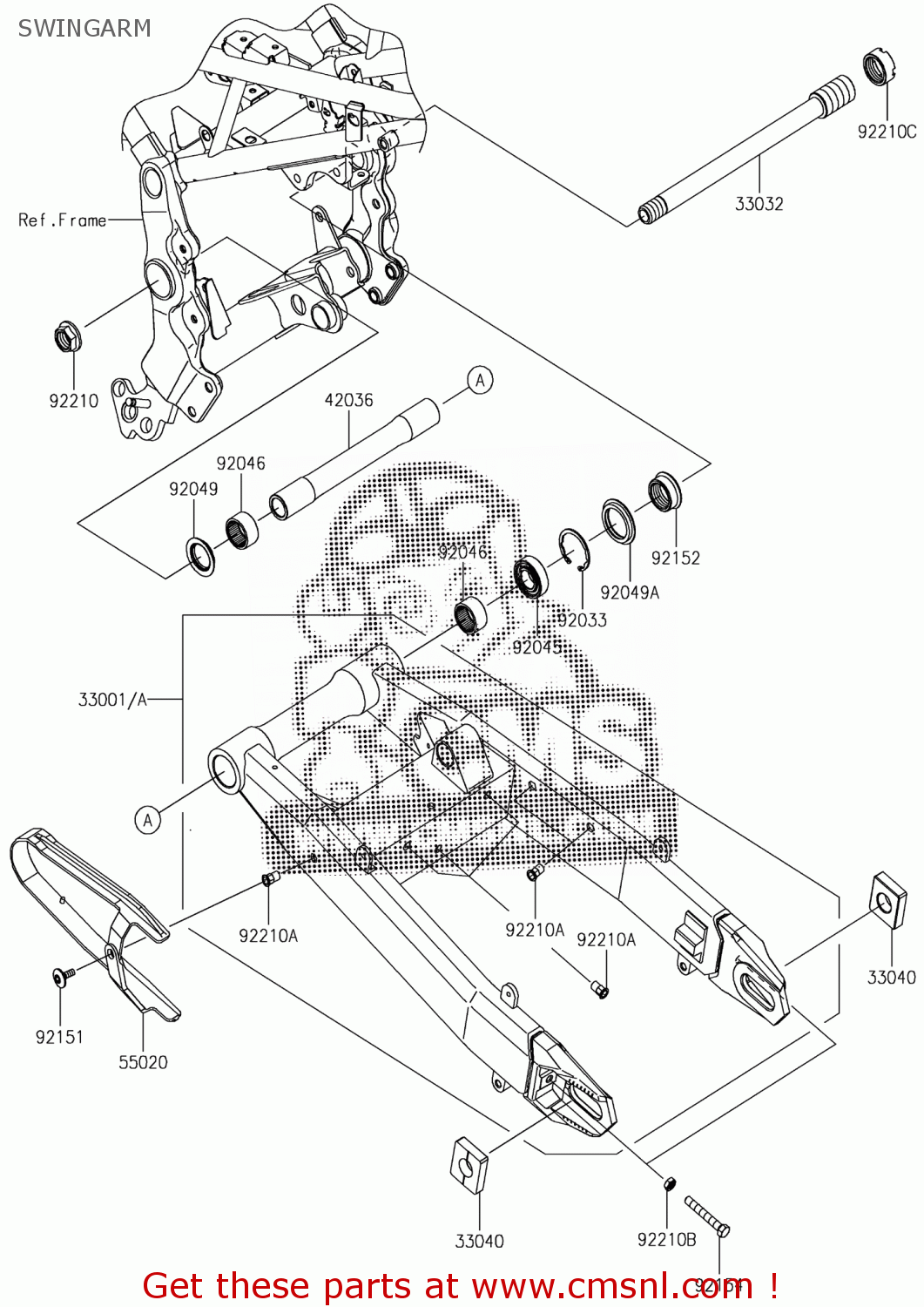 550202184: Guard,chain Kawasaki - buy the 55020-2184 at CMSNL