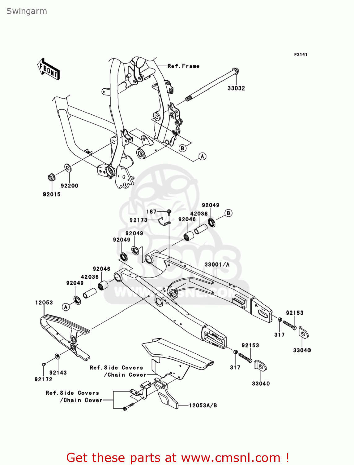 33001020718R: Arm-comp-swing,f.s.bl Kawasaki - buy the 33001-0207-18R ...