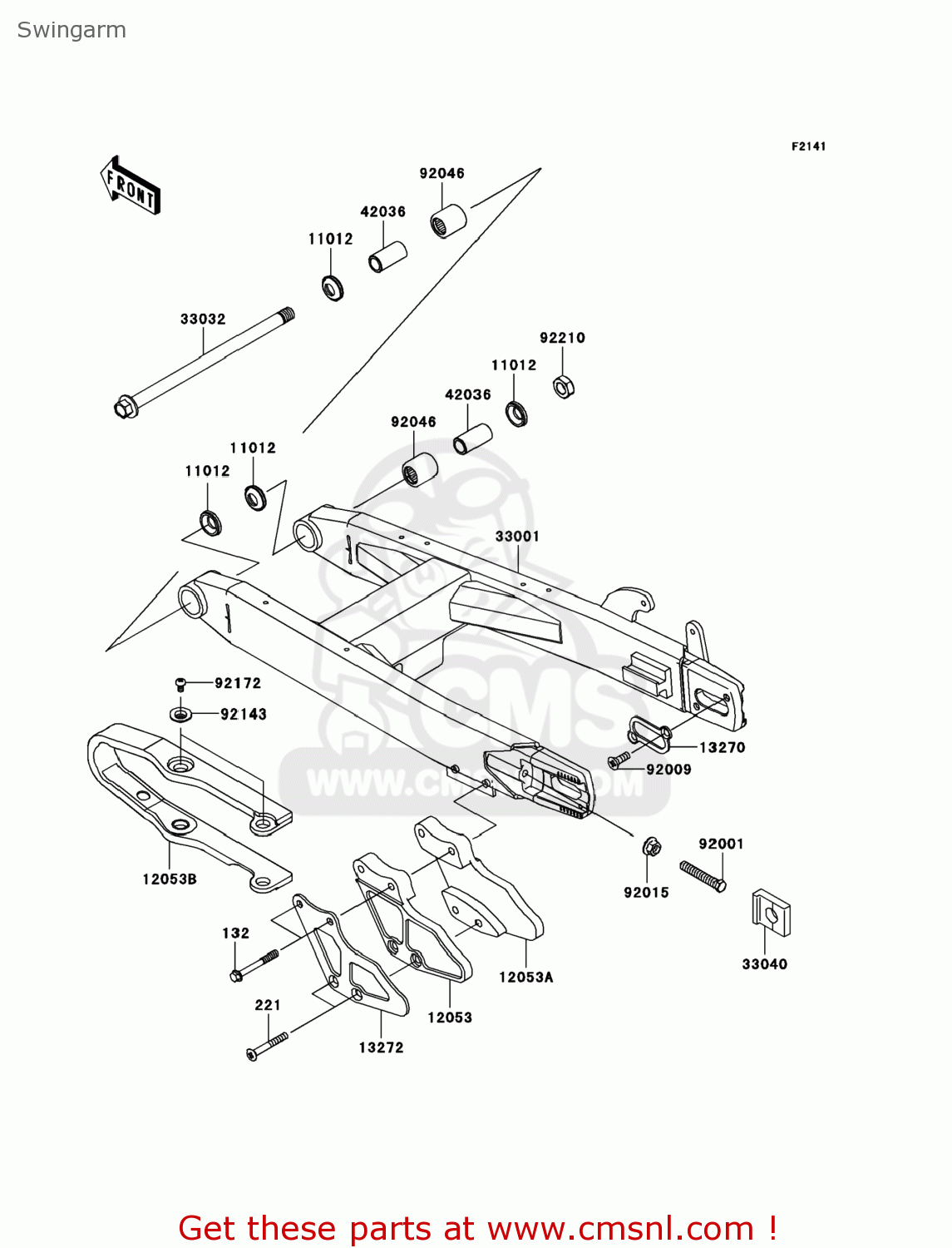 330010610: Arm-comp-swing Kawasaki - buy the 33001-0610 at CMSNL